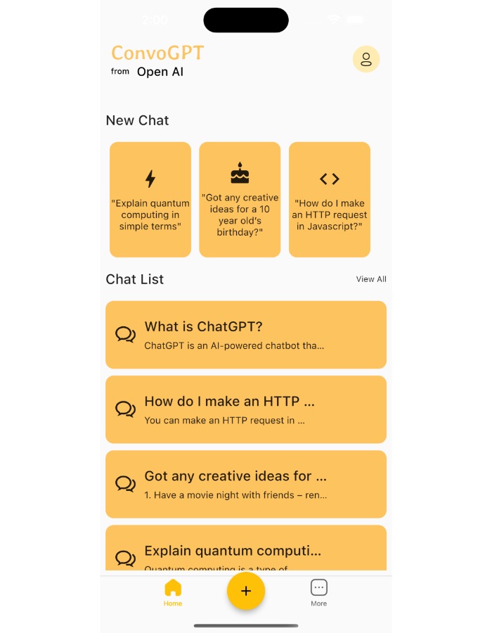 ConvoGPT - Flutter ChatGPT Mobile App by EZMatrix | CodeCanyon